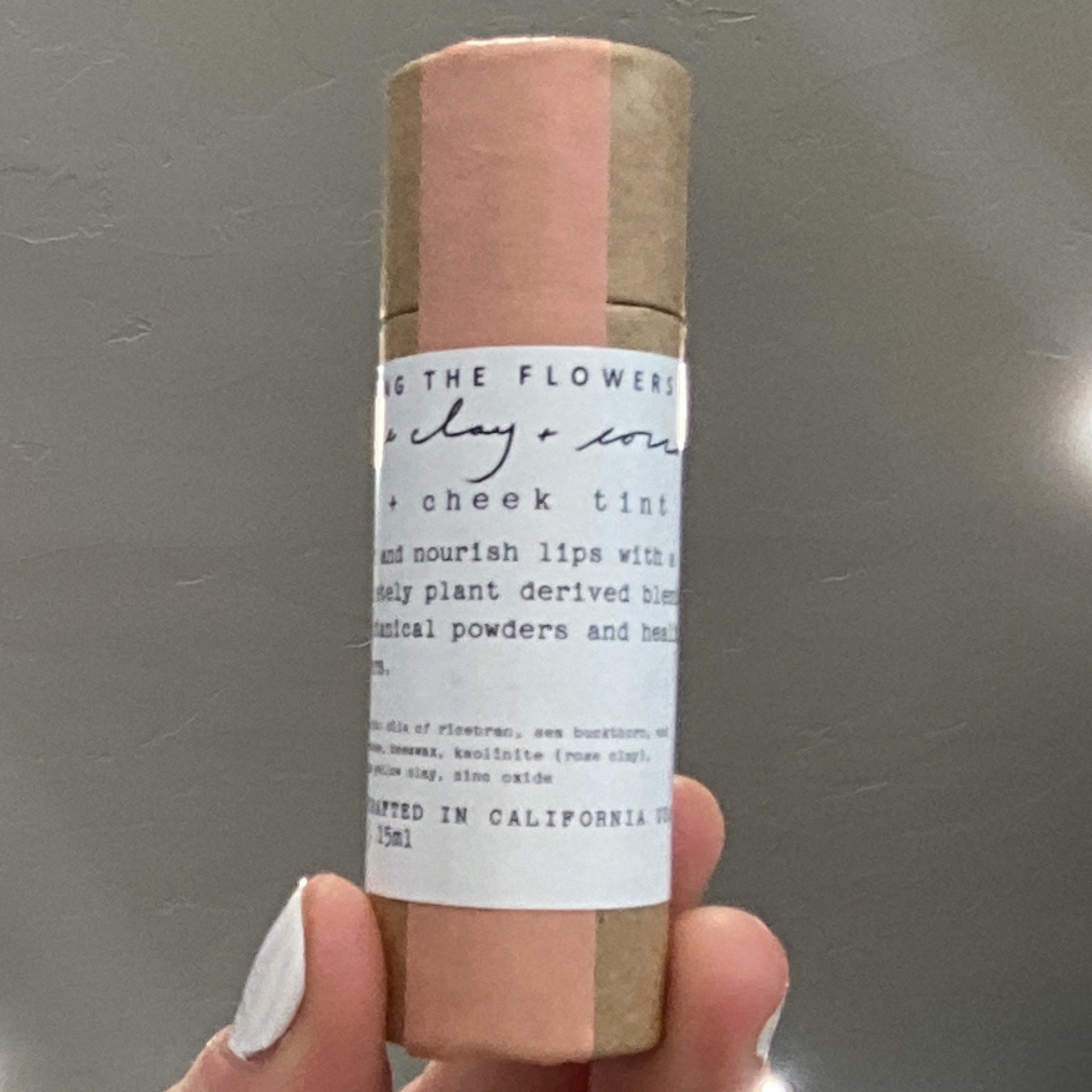 Lip and Cheek Tint/Rose Clay + Carrot | Garvey's Gardens, LLC